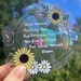 Sunflower Suncatcher Sticker, Positive Uplifiting Vinyl, Rainbowmaker ...