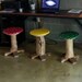 The Toadstool Mini Rustic Oak Log Barstool Primitive Live Edge Natural ...