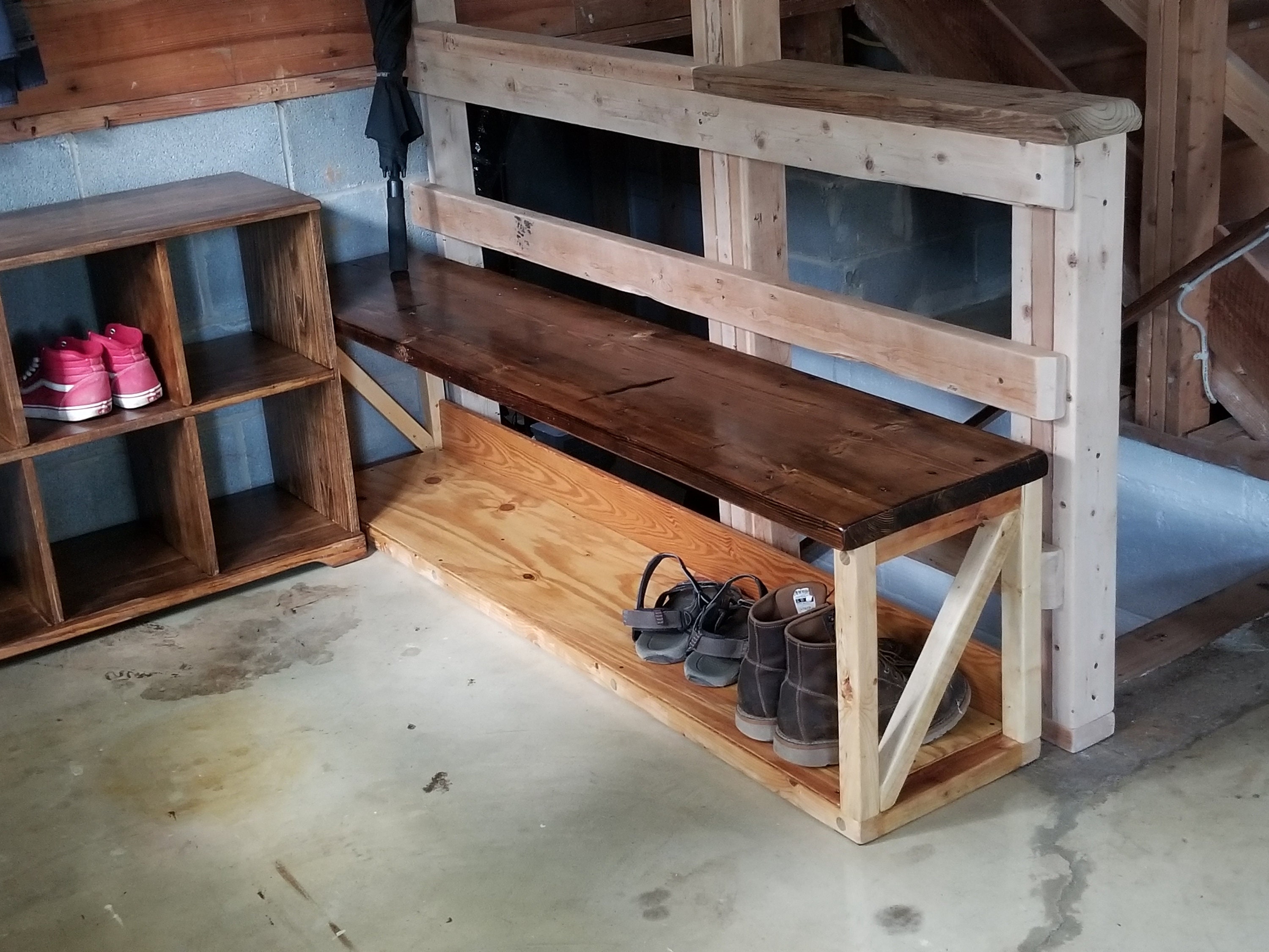 Shoe Bench Entryway Boot Rack Mudroom Storage Shoe Shelf Shoe Organizer ...