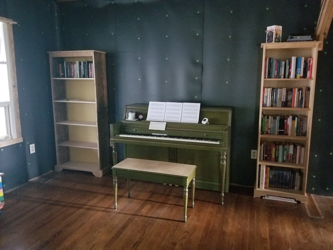 Bookshelf With Dado Joints Rustic Farmhouse Bookcase Sturdy Handcrafted ...