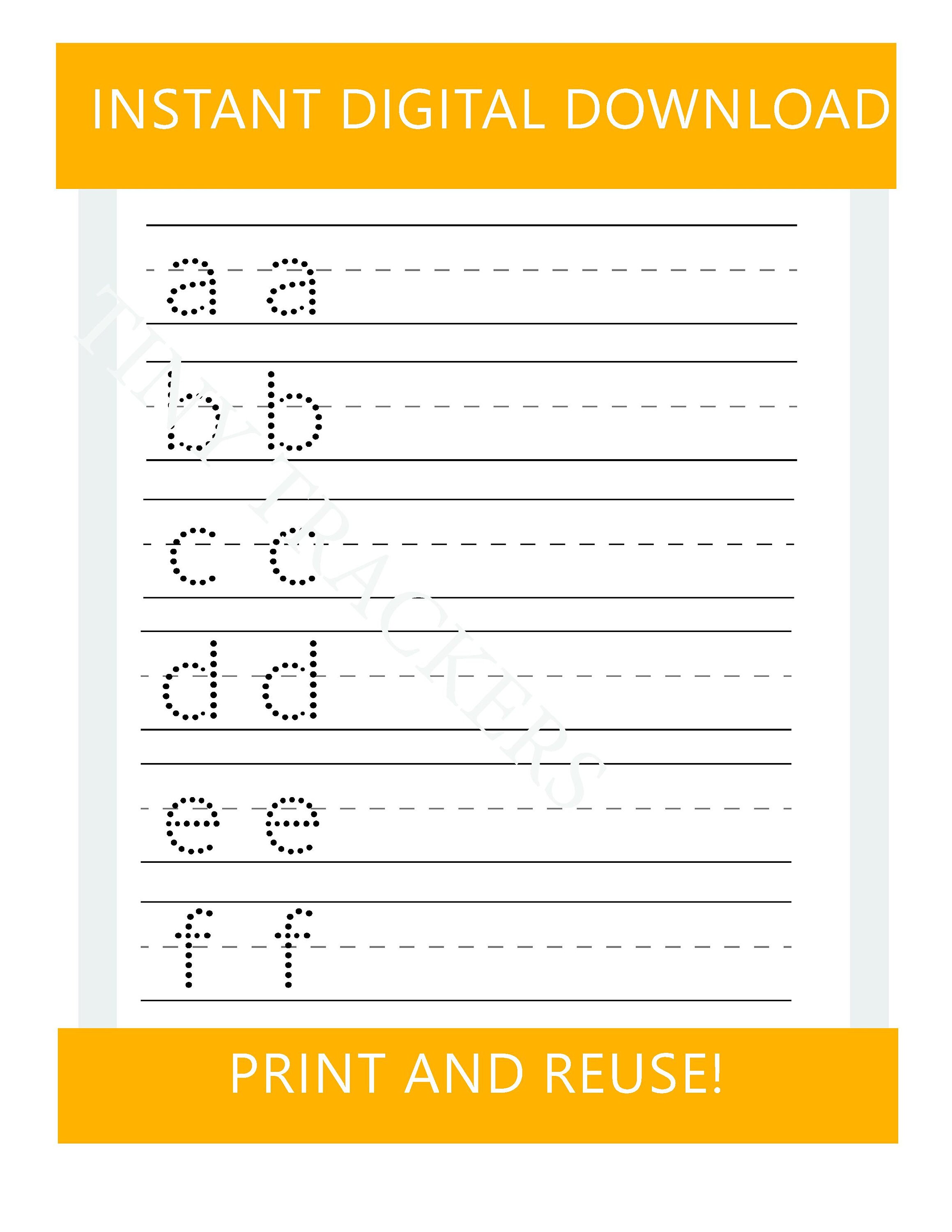 Practice Writing Abcs and 123s - Etsy