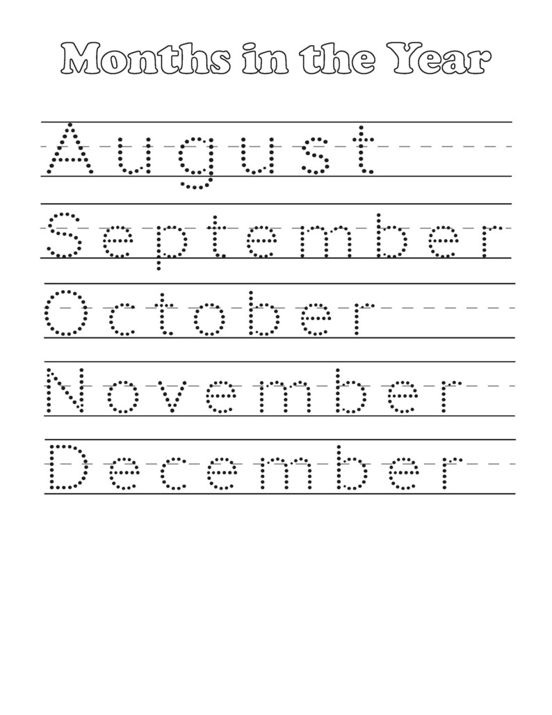 Tracing Colors Months Days and Seasons - Etsy