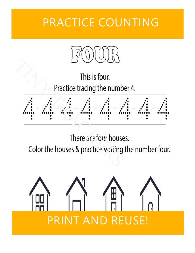 Learn Your Numbers - Tracing and Coloring Pages - Etsy