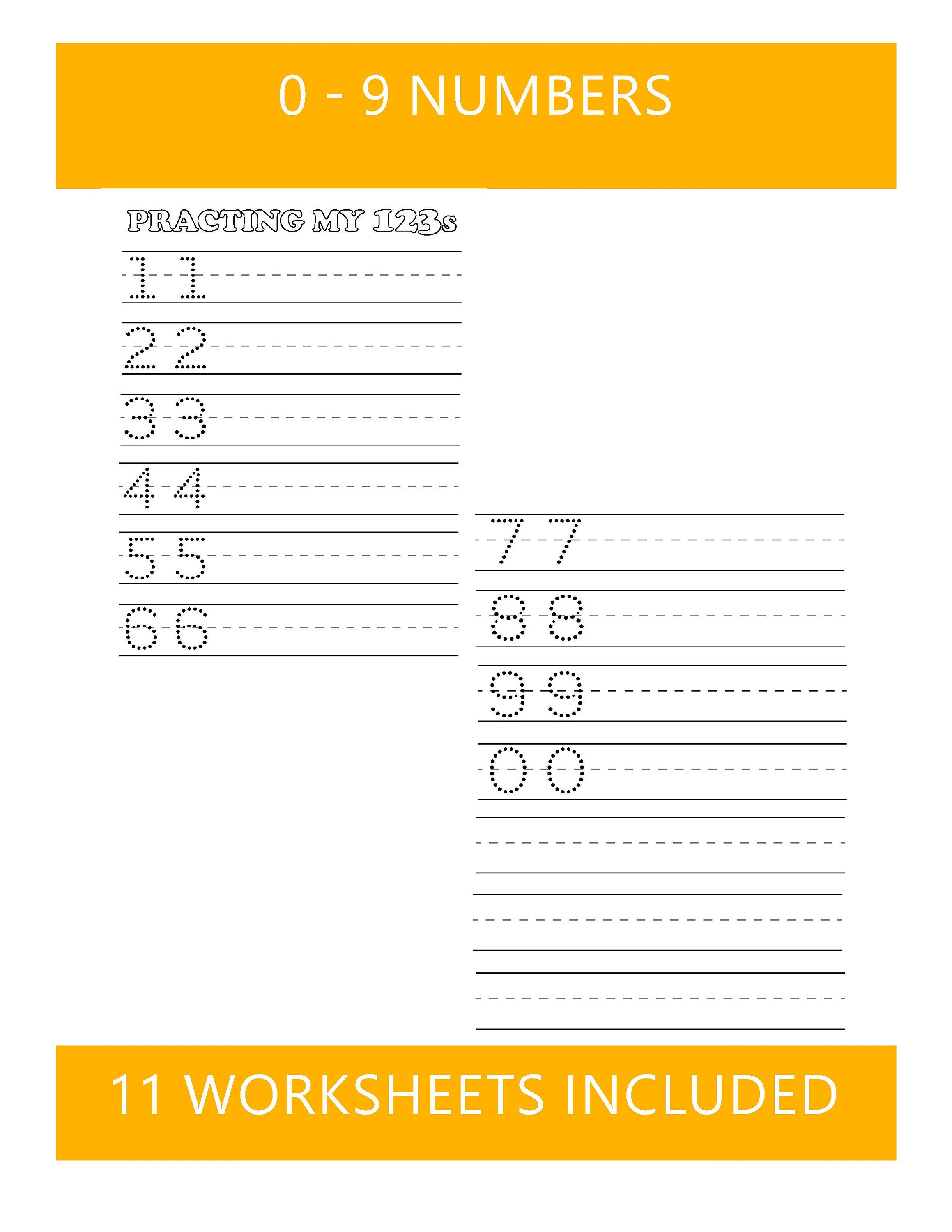 Practice Writing Abcs and 123s - Etsy