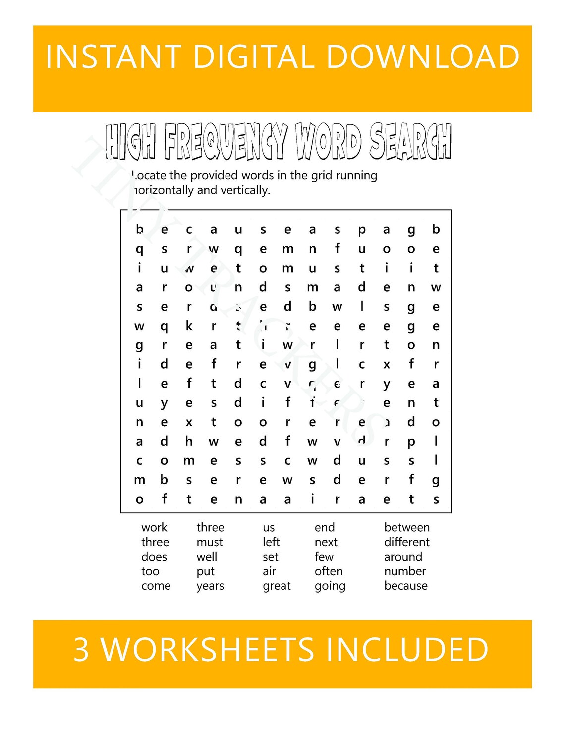 High Frequency Word Searches - Etsy
