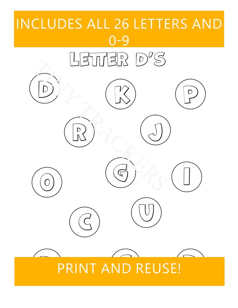 Color Letters and Numbers Worksheets - Etsy