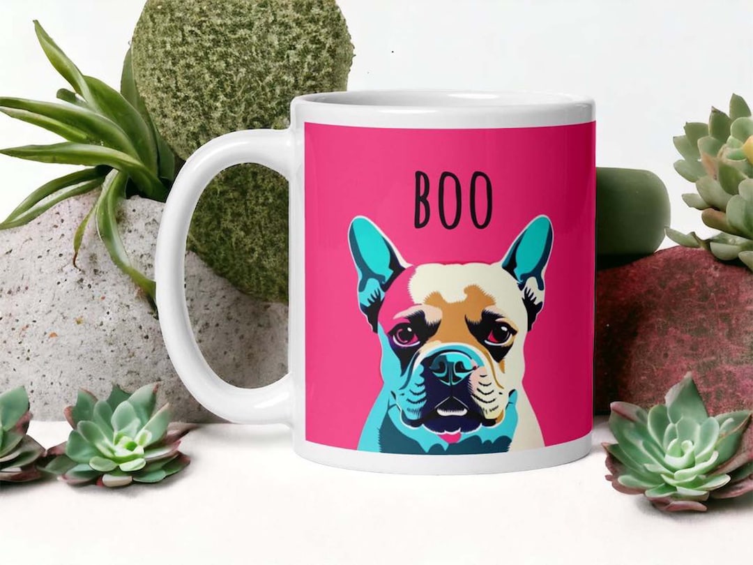 Custom Frenchie Mug Pop Art Comic Mug for Dog Lover Mug Dog Gift for ...