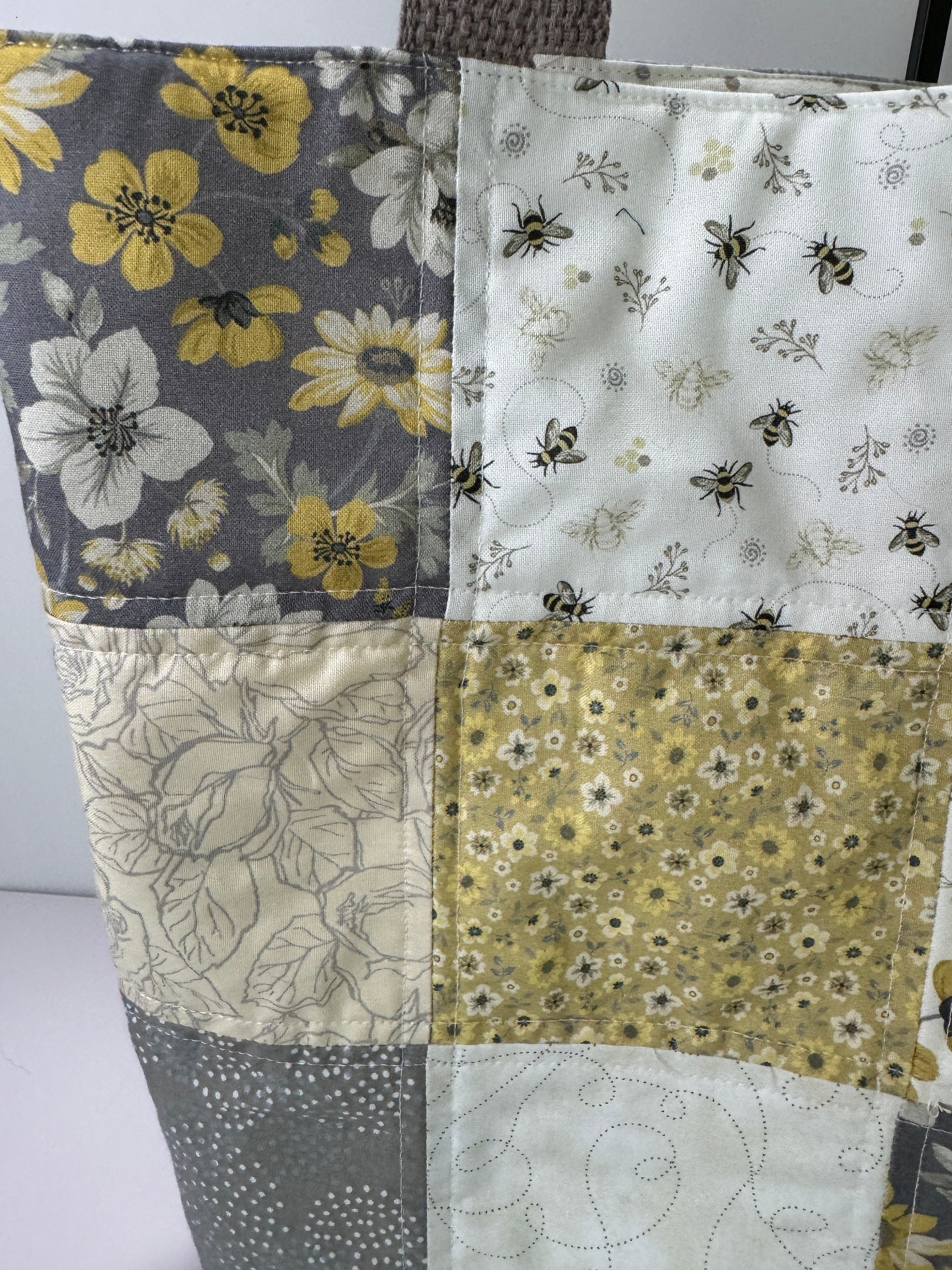 Patchwork Tote Bag/shoulder Bag/commuter Bag/sophisticated Bag/carry ...