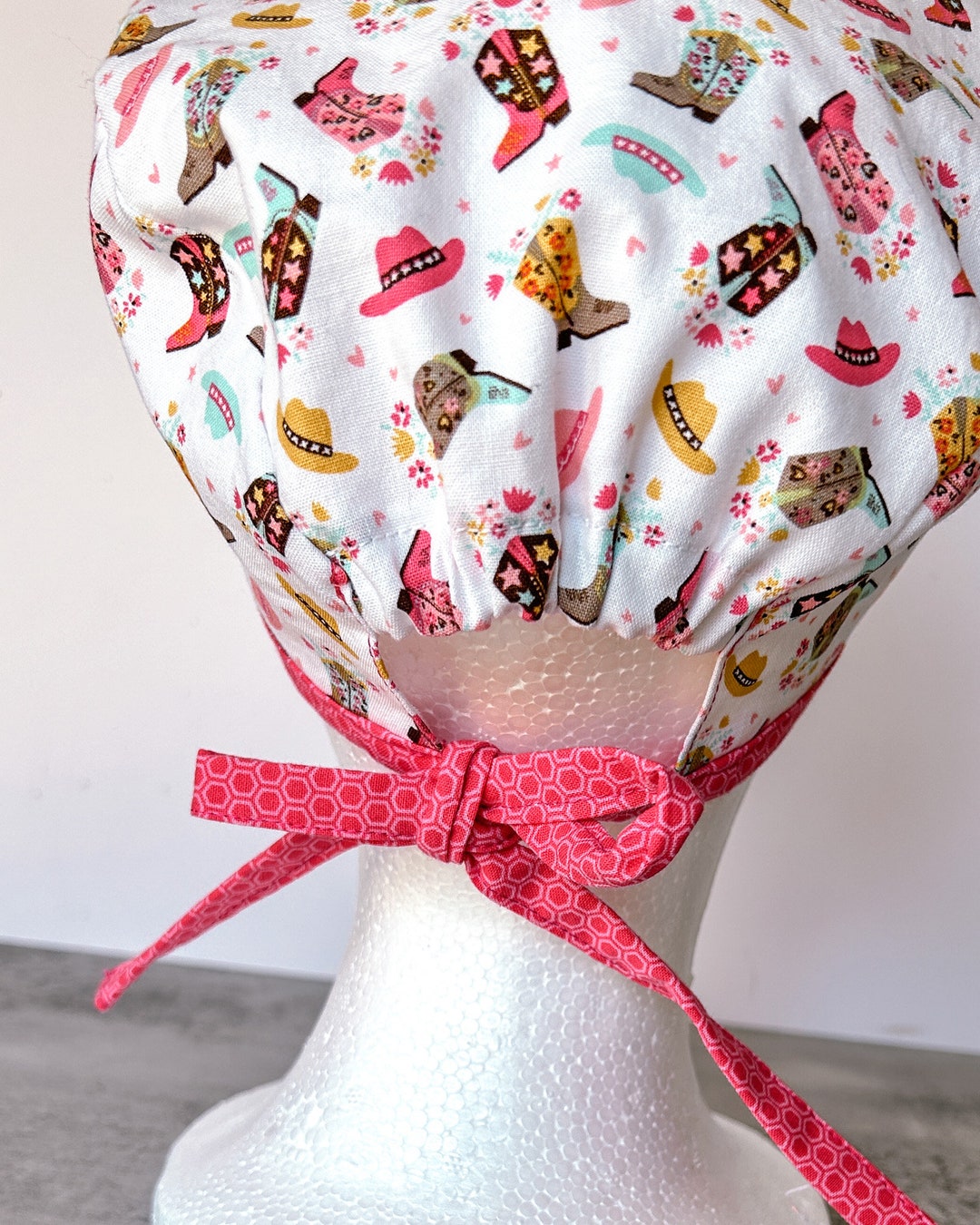 Scrub Caps, Cowboy Boots Surgical Scrub Cap, Pediatric Nurse - Etsy
