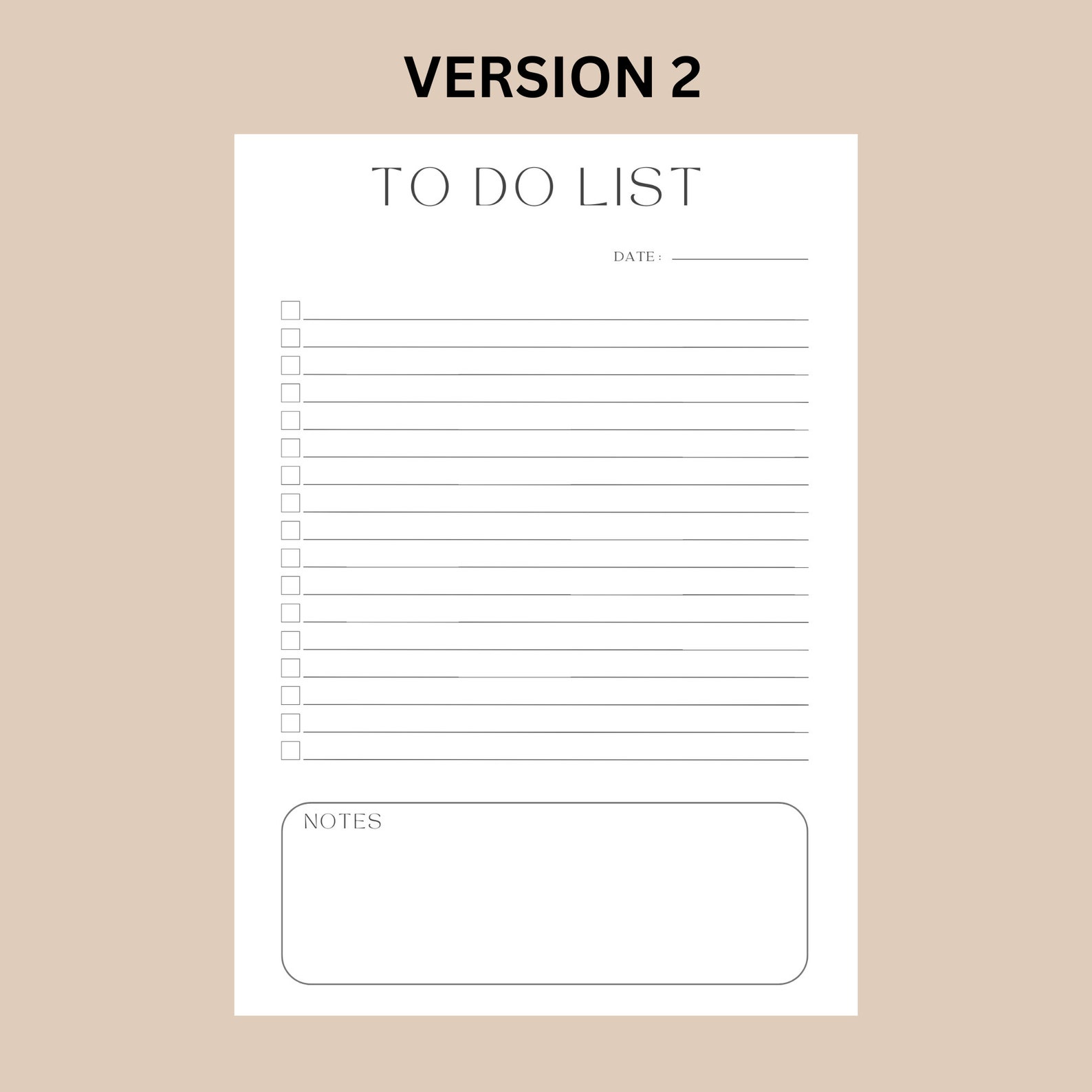 Digital to Do List Printable & Fillable, Simple Tasks List Template ...