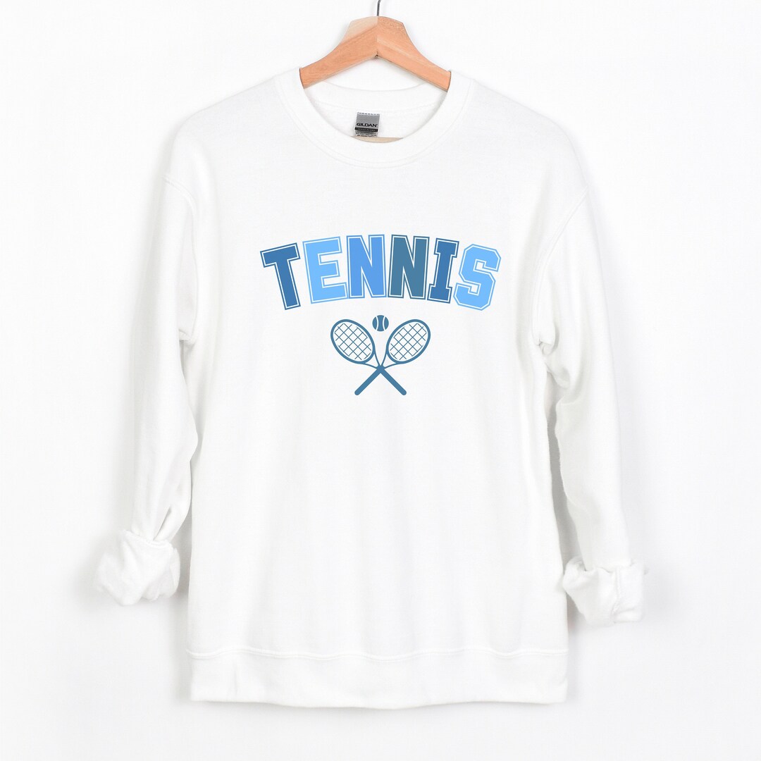 Tennis Sweatshirt, Tennis Crew Sweatshirt, Pro Tennis Player Gift ...