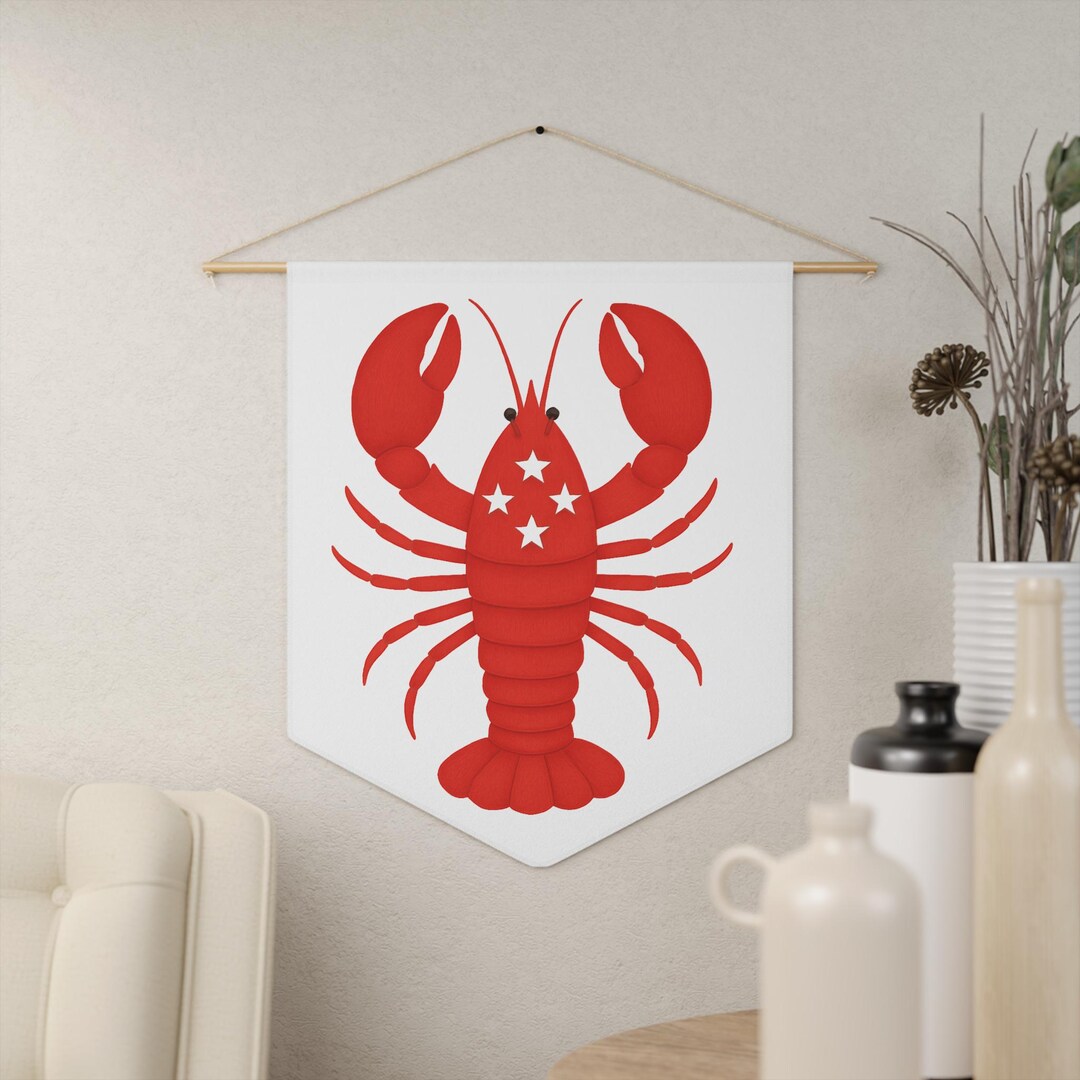 Lobster Pennant, Coastal Summer Vacation Banner, Lobster Bake Party ...
