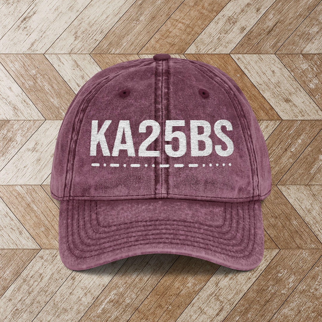 Embroidered Ham Radio Baseball Hat, Personalized Morse Code Hat, Custom ...
