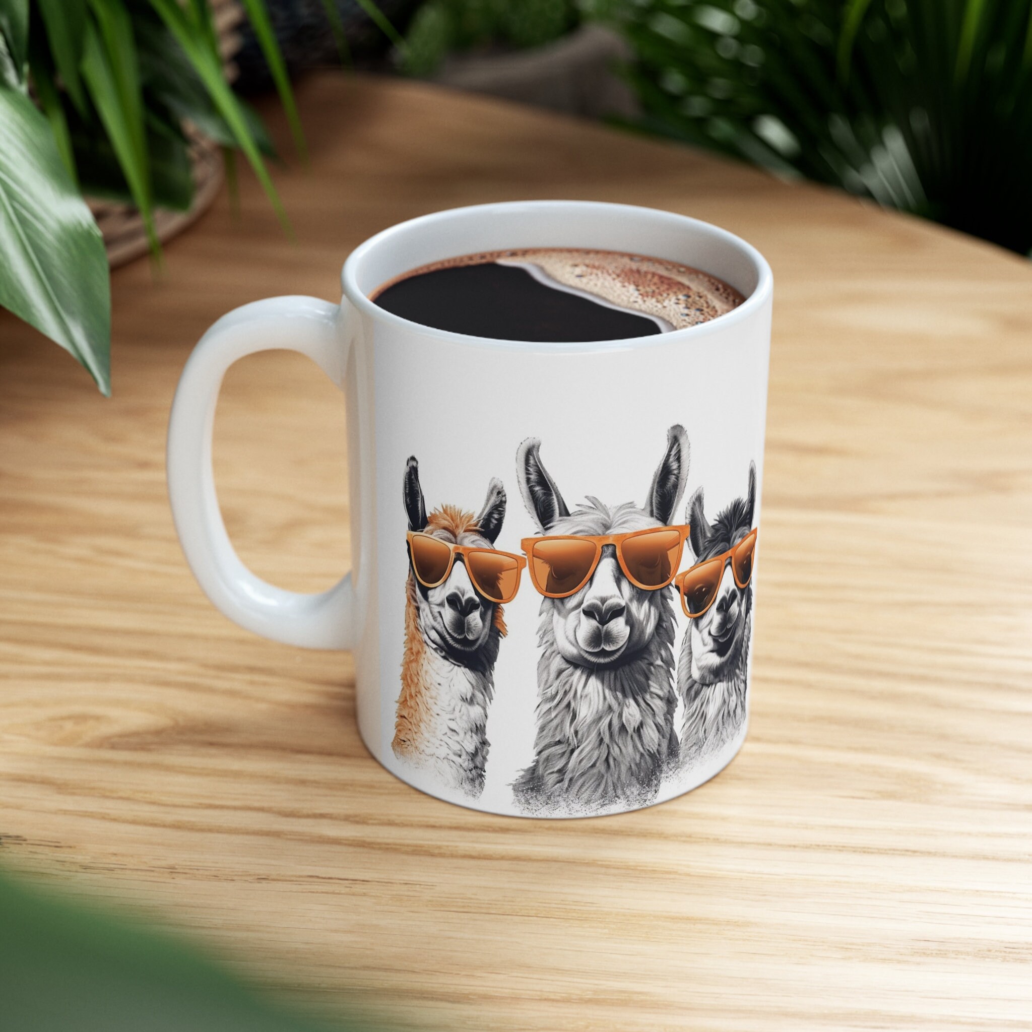 Cool Llamas Coffee Cup, Llamas With Sunglasses Cup, Funny Llamas Tea ...