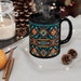 Aztec Pattern Coffee Cup, Colorful Aztec Print Tea Cup, Aztec Textile ...