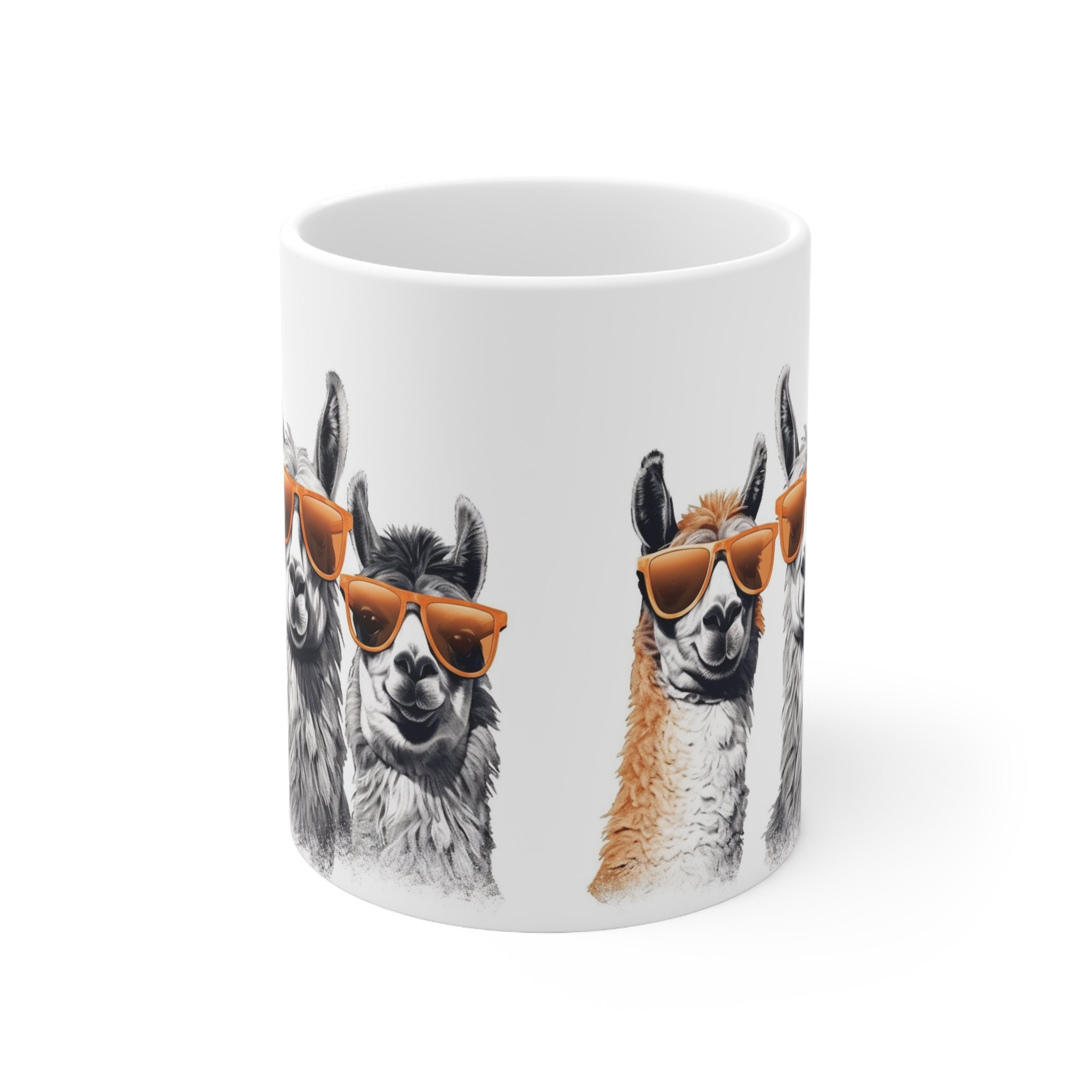 Cool Llamas Coffee Cup, Llamas With Sunglasses Cup, Funny Llamas Tea ...
