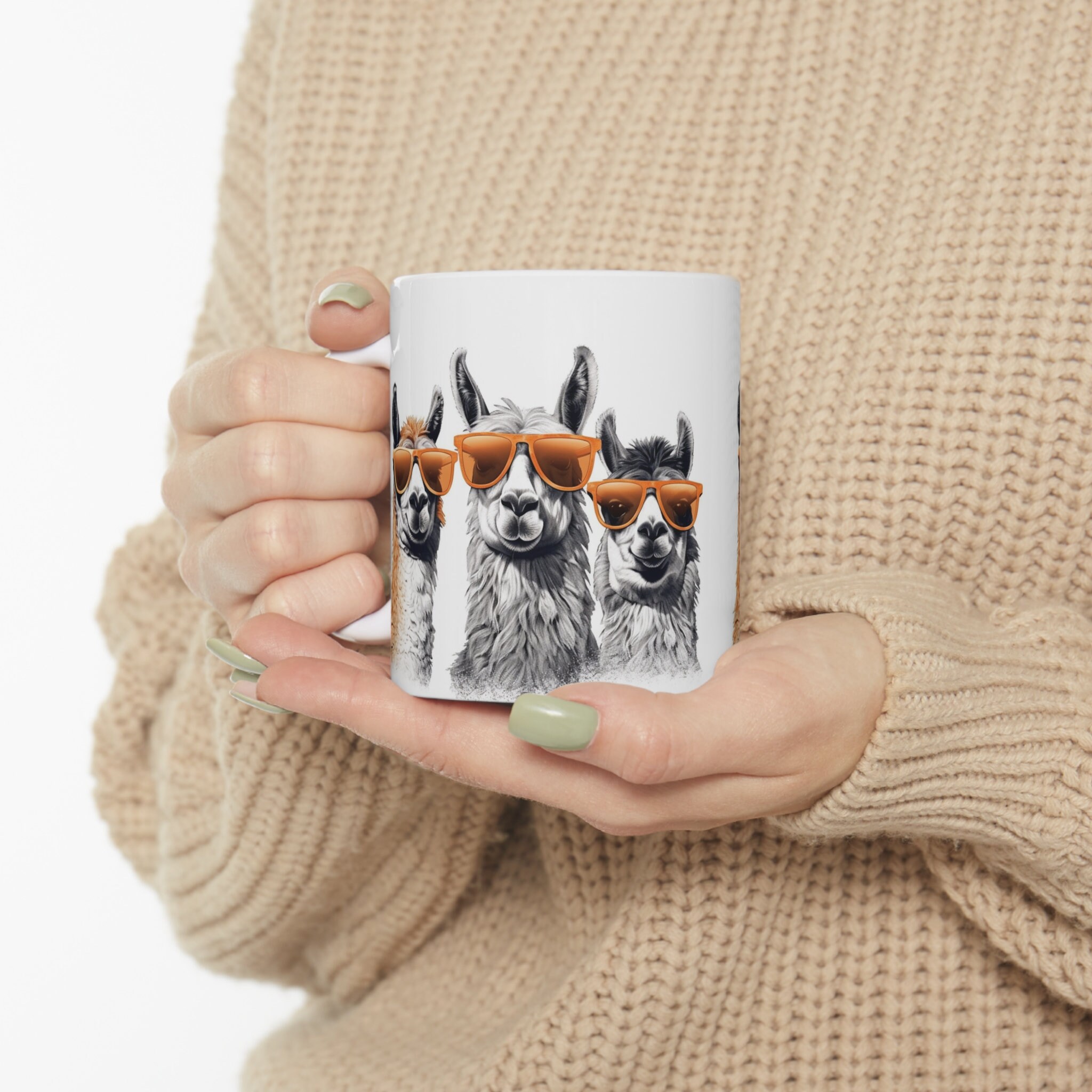Cool Llamas Coffee Cup, Llamas With Sunglasses Cup, Funny Llamas Tea ...