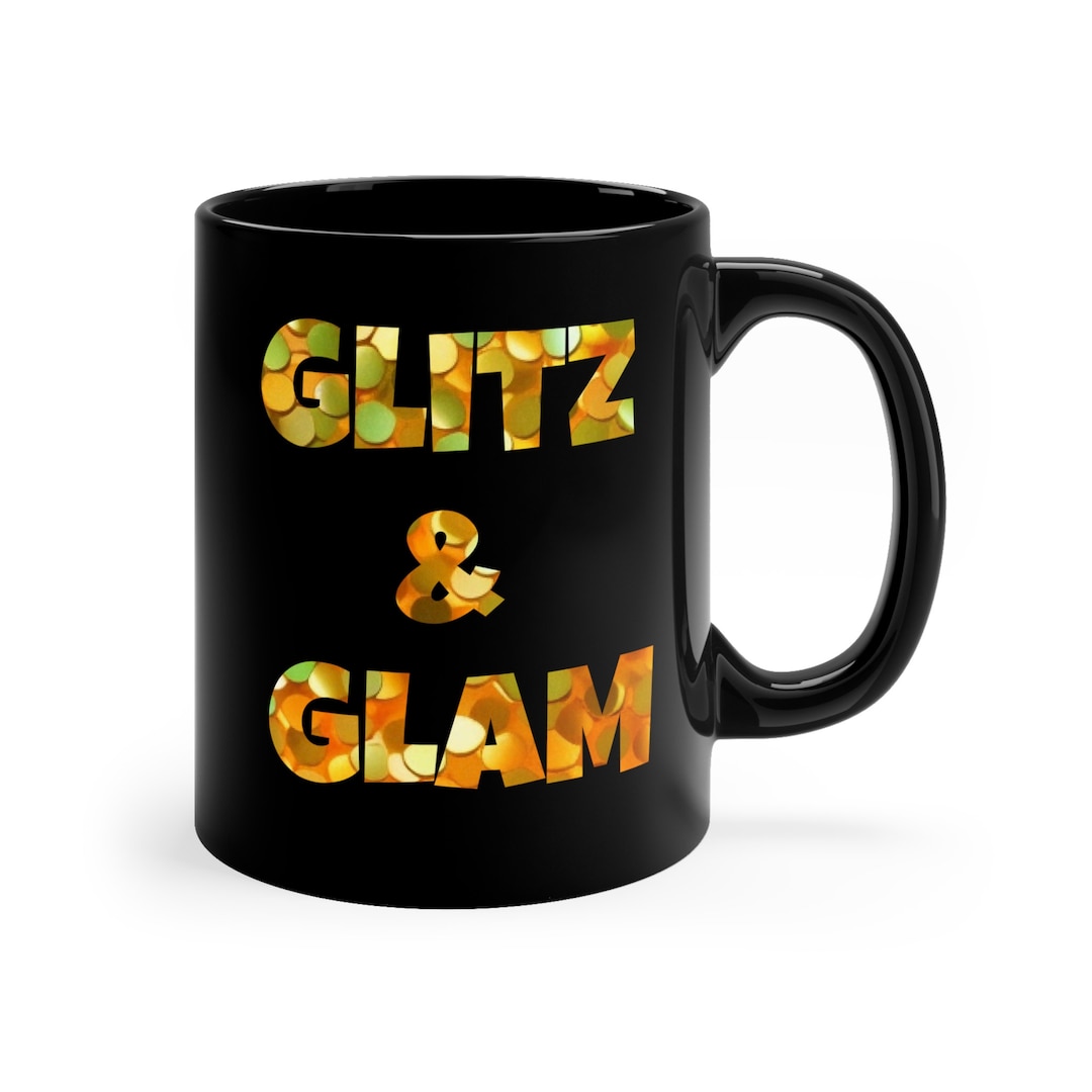 Glitz and Glam Gold Glitter Coffee Cup, Glitz & Glam Tea Cup, Glamorous ...