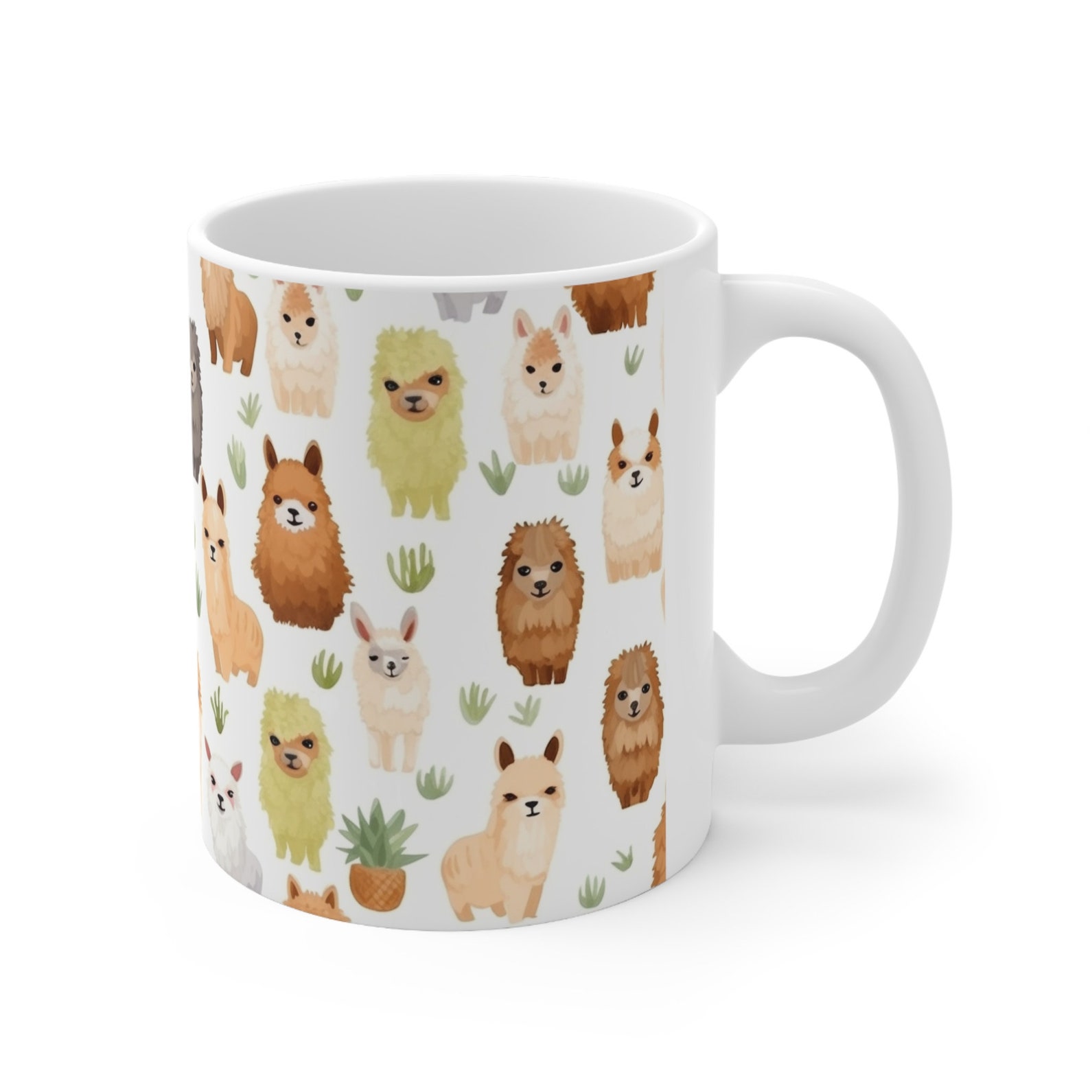 Alpaca and Llama Coffee Mug, Alpacas and Llamas Tea Cup, Alpaca Lover ...