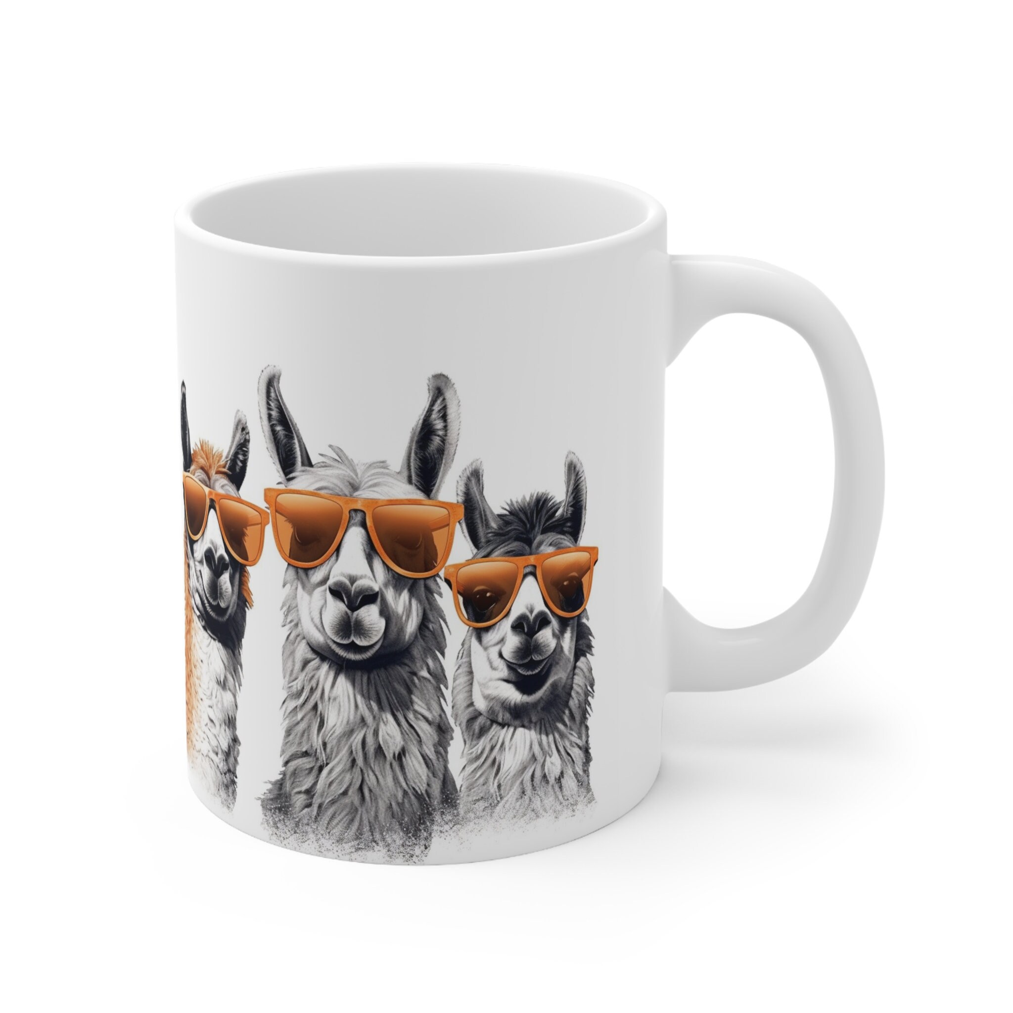 Cool Llamas Coffee Cup, Llamas With Sunglasses Cup, Funny Llamas Tea ...