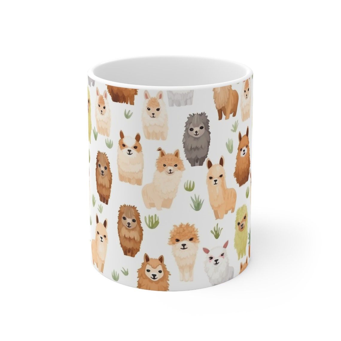 Alpaca and Llama Coffee Mug, Alpacas and Llamas Tea Cup, Alpaca Lover ...