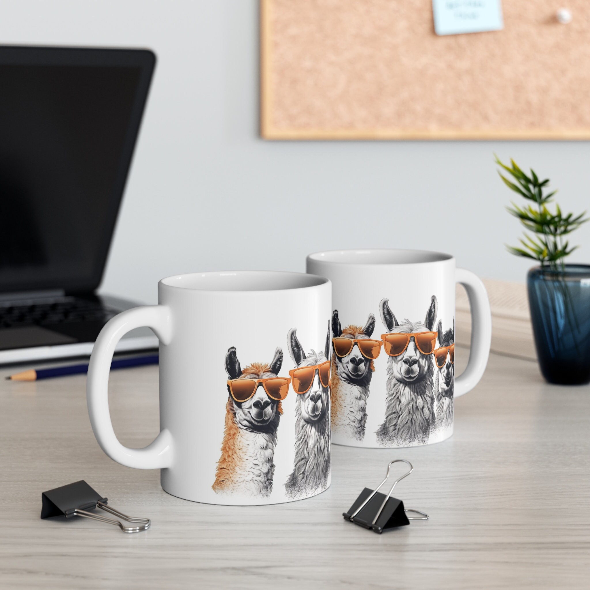Cool Llamas Coffee Cup, Llamas With Sunglasses Cup, Funny Llamas Tea ...