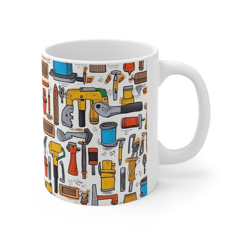 Construction Coffee Cup, Construction Worker Tea Cup, Working Man Tools ...