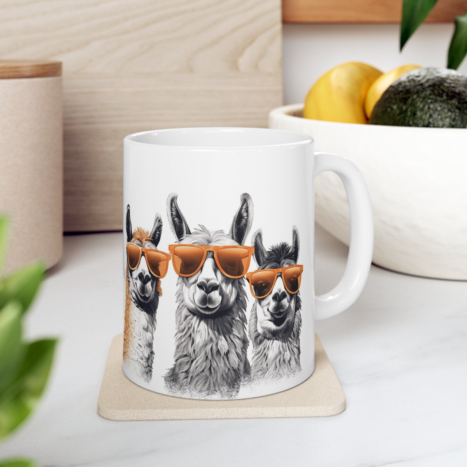 Cool Llamas Coffee Cup, Llamas With Sunglasses Cup, Funny Llamas Tea ...