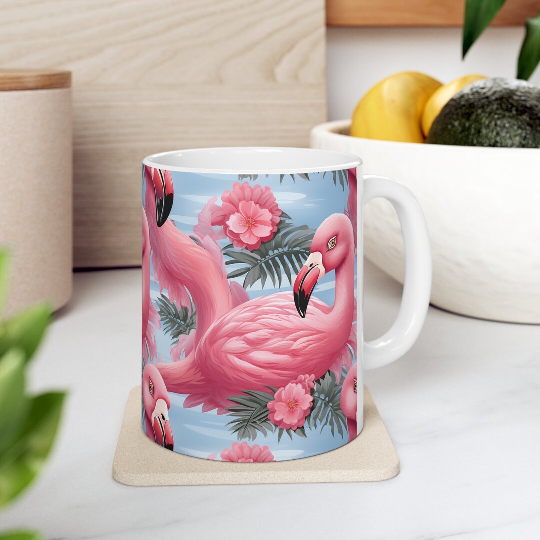 Pretty Pink Flamingos Coffee Cup, Flamingo Pink Tea Cup, Pink Flamingos ...