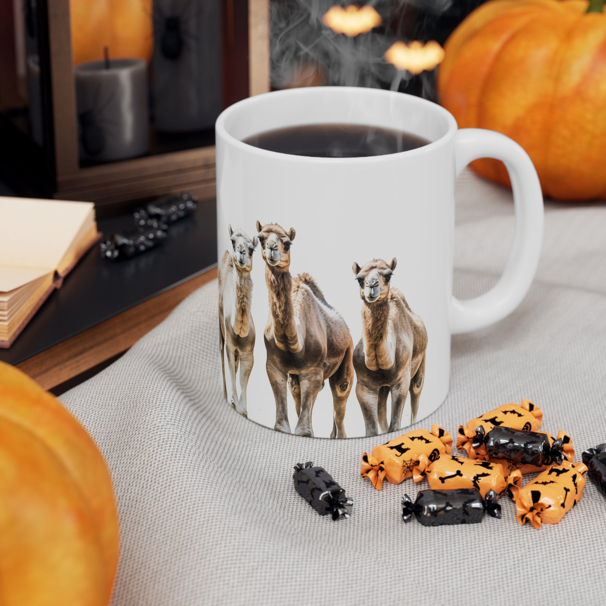 Chillin Camels Coffee Mug, Camel Tea Cup, Tan Camels Cup, Gift for ...