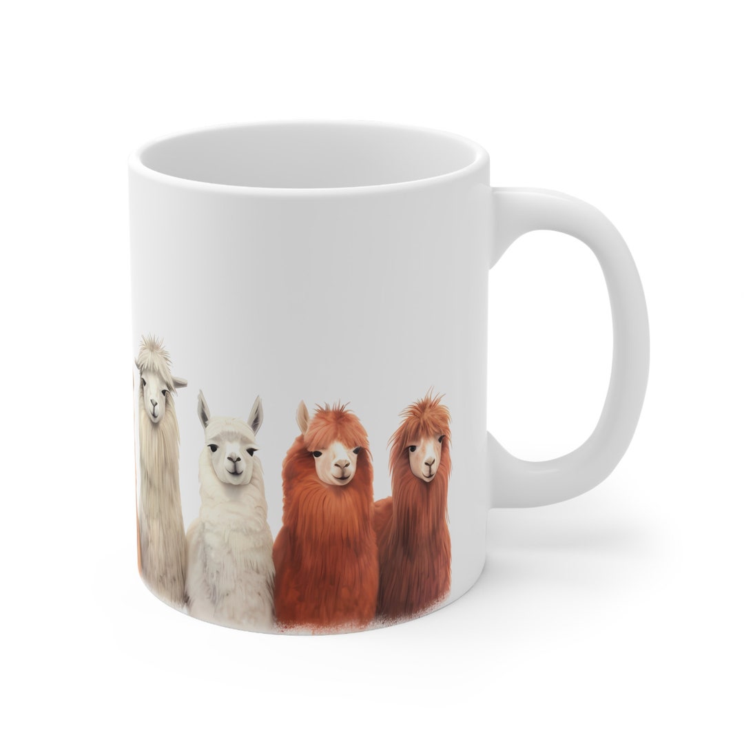 Alpaca and Llama Coffee Mug, Alpacas and Llamas Tea Cup, Alpaca Lover ...
