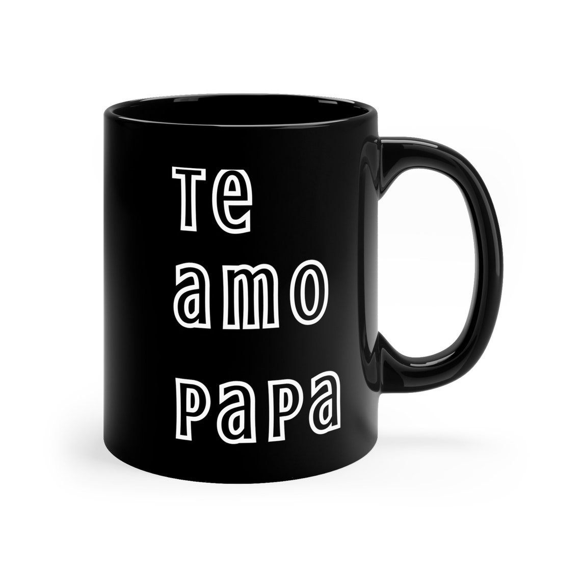 I Love You Dad Coffee Mug, Te Amo Papa Coffee Mug, Dad Spanish Tea Cup ...