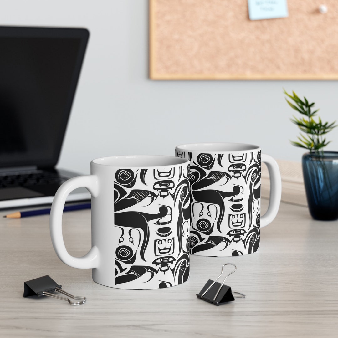 Abstract Coffee Mug, Abstract Art Tea Cup, Gift for Her, Gift for Him ...