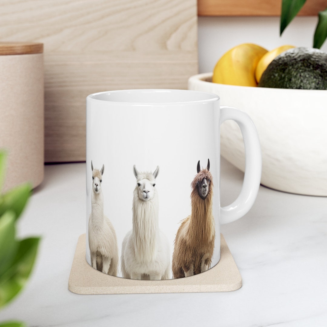 Cute Llama Coffee Mug, Llamas Tea Cup, Lovely Llamas Cup, Gift for ...