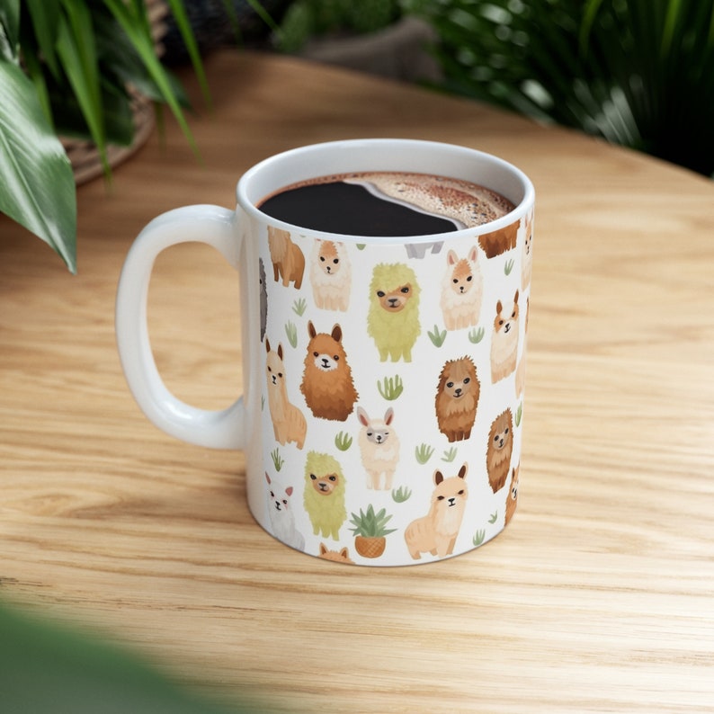 Alpaca and Llama Coffee Mug, Alpacas and Llamas Tea Cup, Alpaca Lover ...