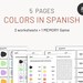 Spanish Color Worksheets for Kids Printable Spanish Color Worksheets ...