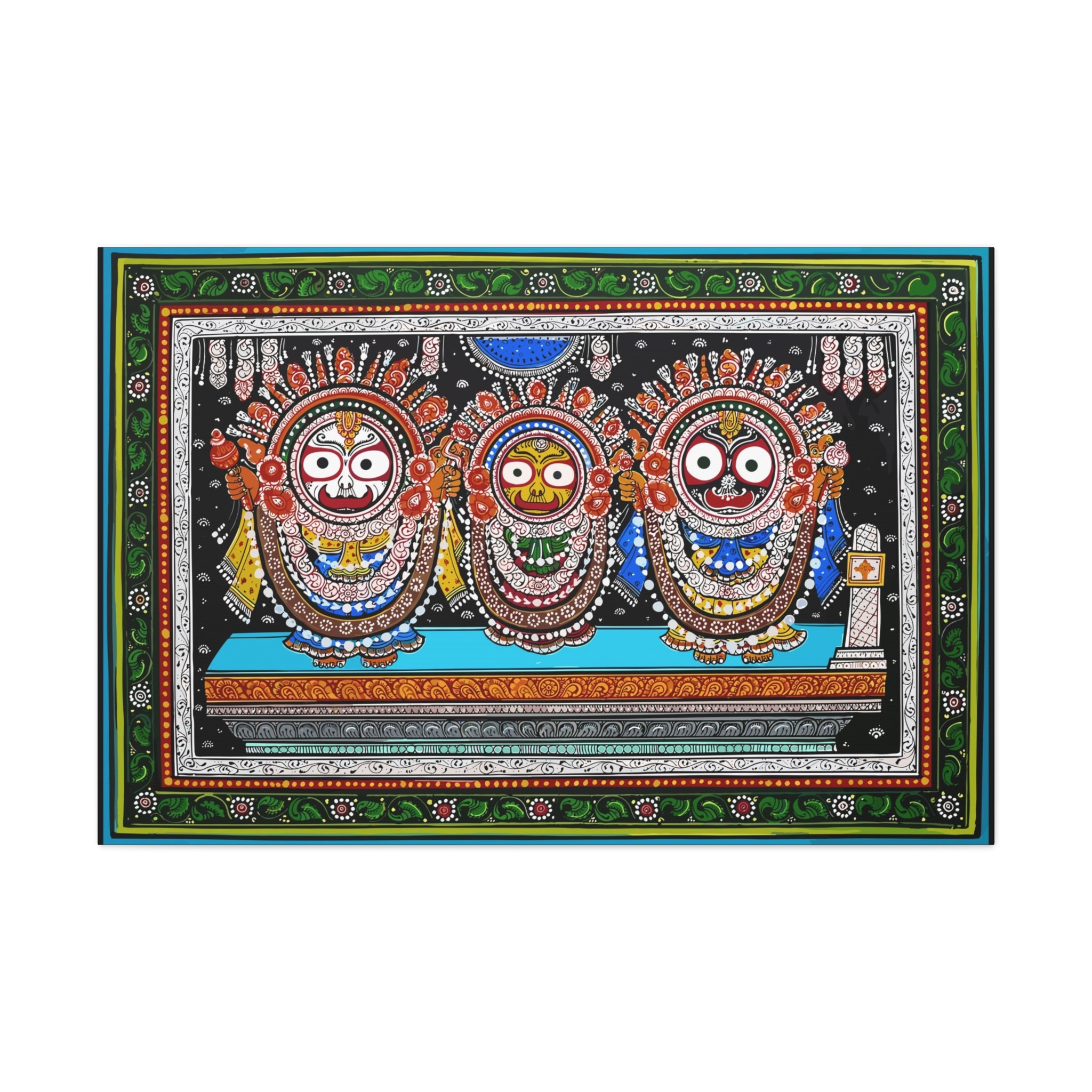 Lord Jagannath Suna Besa Pattachitra Painting | Radha Krishna Madhubani ...