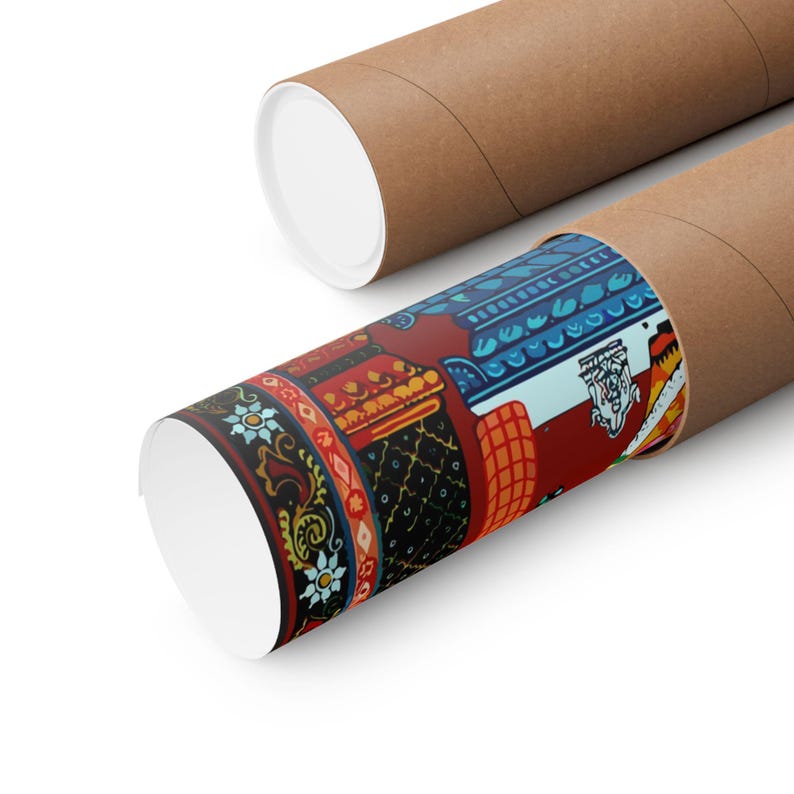 Lord Jagannath Subhadra Balade Pattachitra Poster | Radha Krishna ...