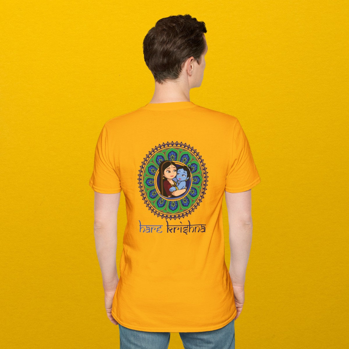 Lord Krishna T Shirt, Radha Krishna Mandala Art Shirt, Krishna Yashoda ...