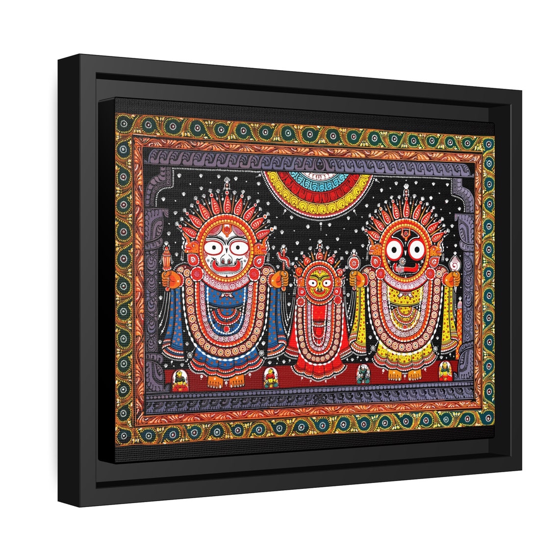 Lord Jagannath Subhadra Balade Suna Besa Pattachitra Painting Radha ...