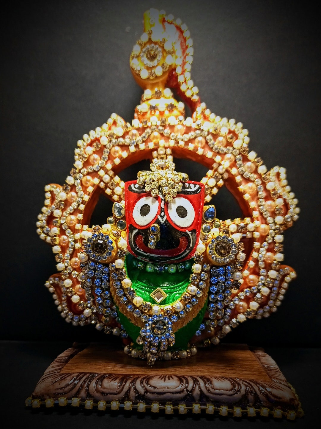 Lord Shri Jagannath Luxe Ornamented Idol Statue | Jagannath Deities ...