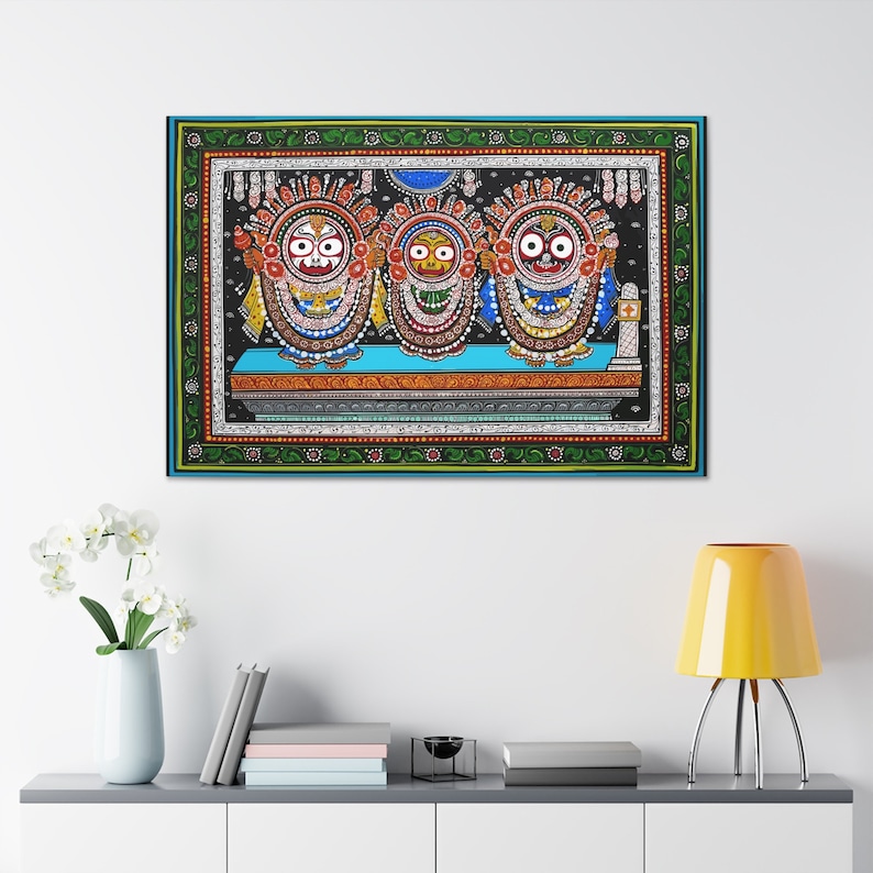 Lord Jagannath Suna Besa Pattachitra Painting | Radha Krishna Madhubani ...