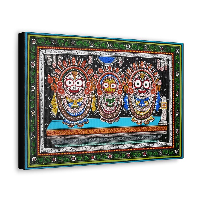Lord Jagannath Suna Besa Pattachitra Painting | Radha Krishna Madhubani ...