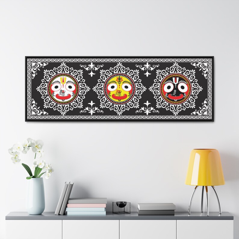 Lord Jagannath Subhadra Baladev Mandala Pattachitra Painting | Krishna ...