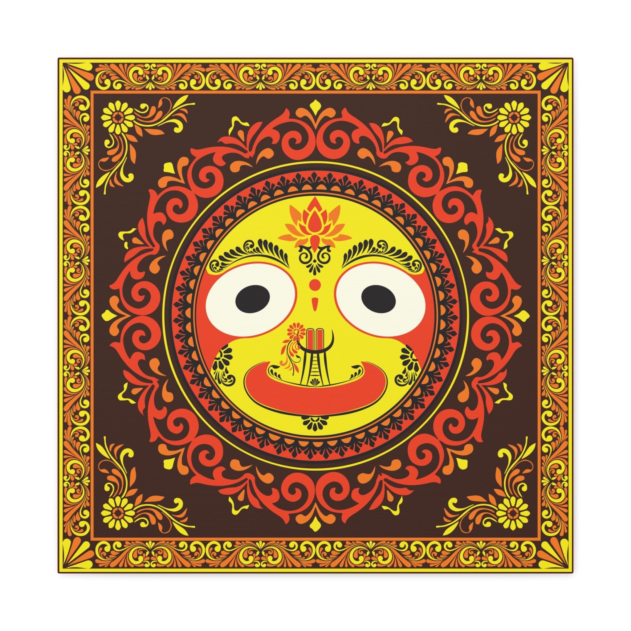 Lord Jagannath Pattachitra Painting Traditional Indianfolk Art Indian ...
