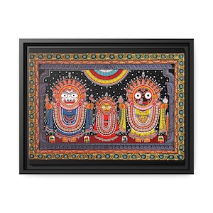 Lord Jagannath Subhadra Balade Suna Besa Pattachitra Painting | Radha ...