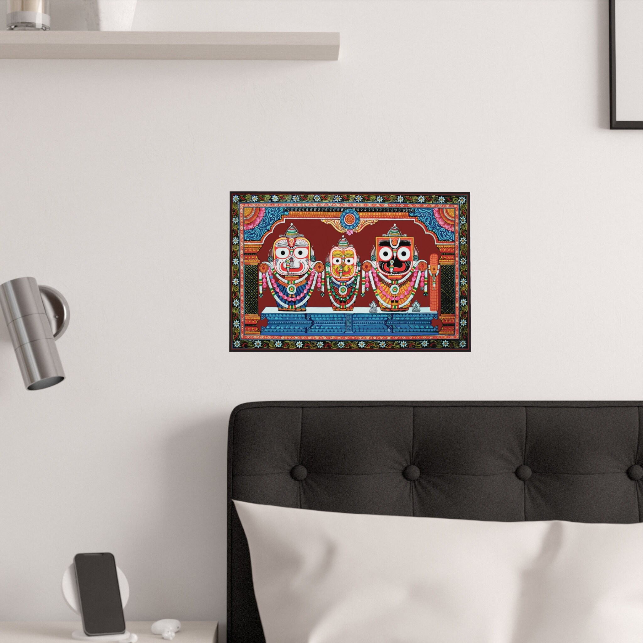 Lord Jagannath Subhadra Balade Pattachitra Poster Radha Krishna ...