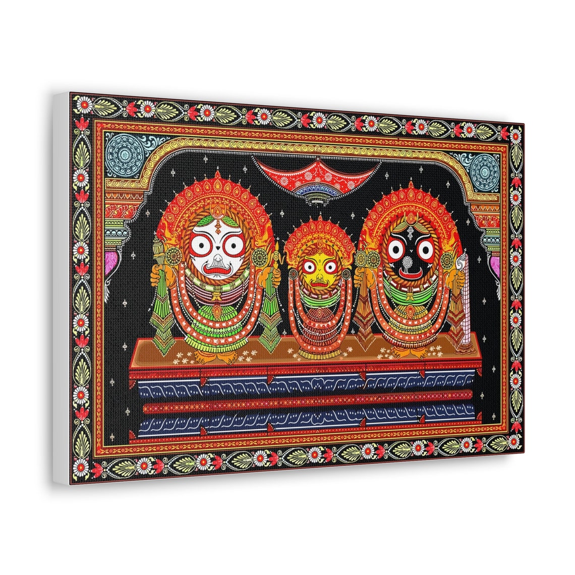 Lord Jagannath Suna Besa Pattachitra Painting | Radha Krishna Madhubani ...