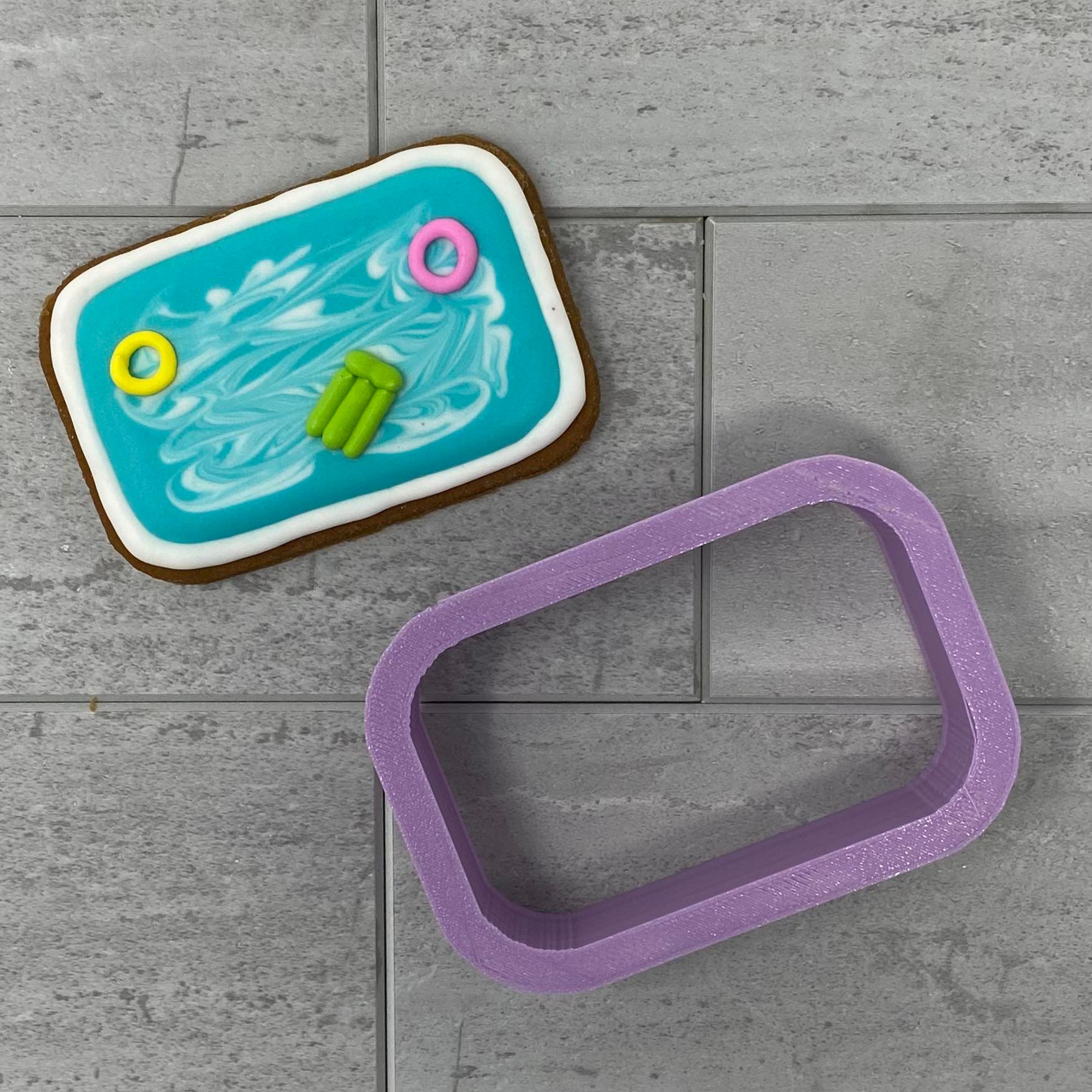 Swimming Pool Rounded Rectangle Plaque Cookie Cutter - Etsy