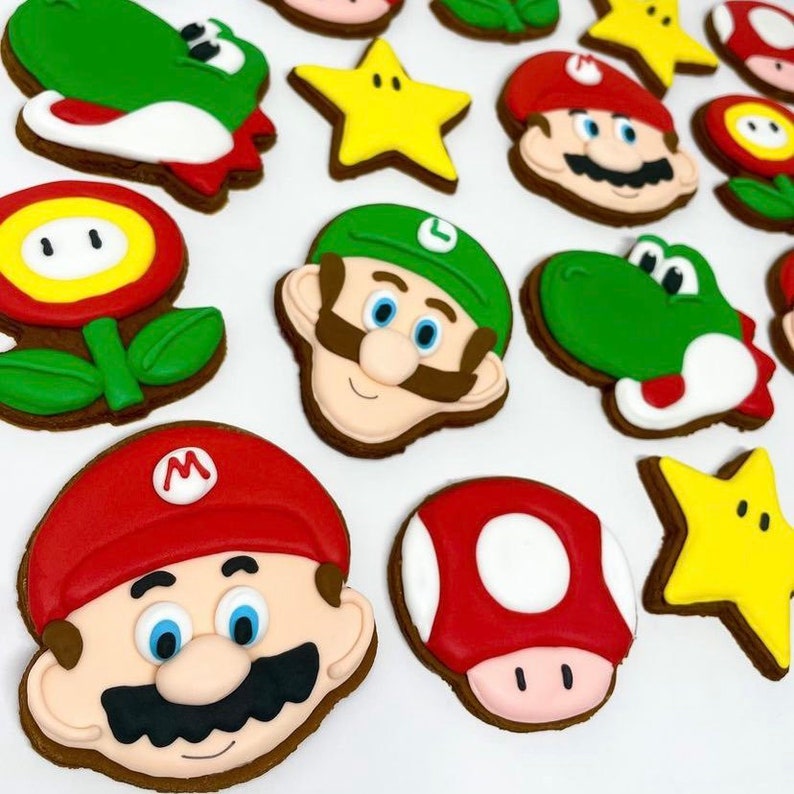 Super Mario Bros Brothers Cookie Cutter Cutters Set Luigi - Etsy México